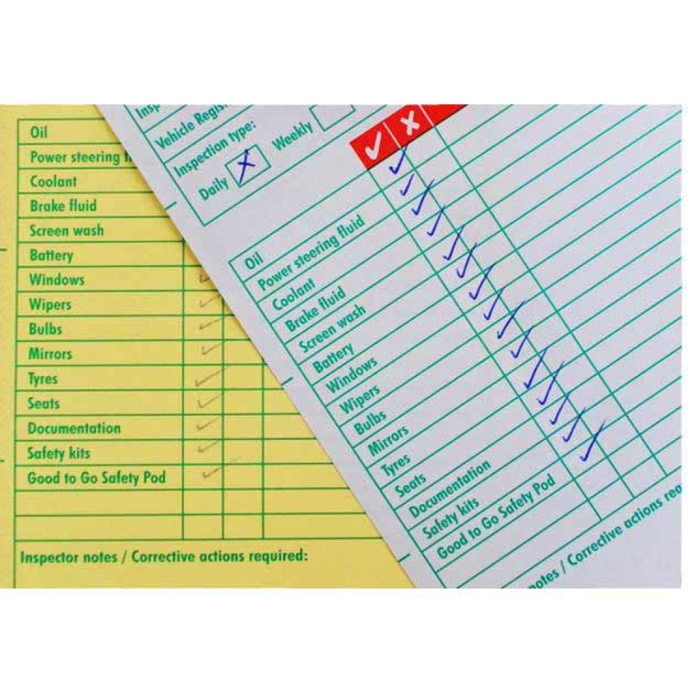 Vehicle (Car / Van) Inspections - 25 Checklists